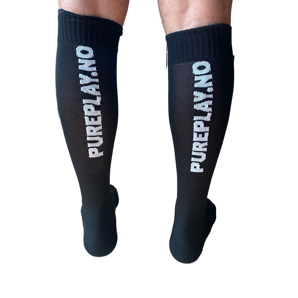 Pureplay teamsock, lang svart – Pureplay.no
